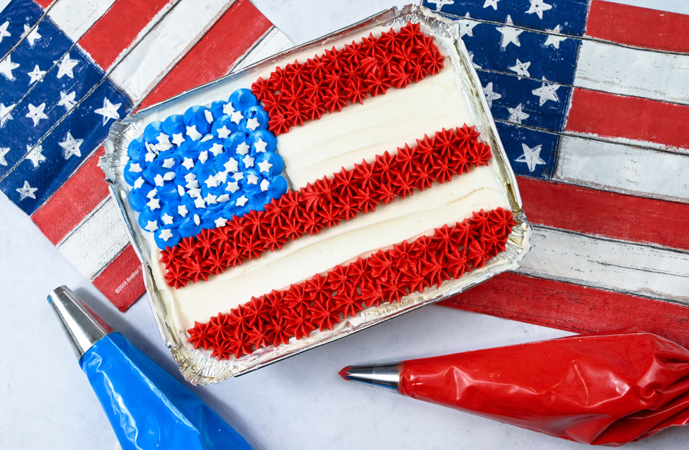 USA Flag Snack Cake