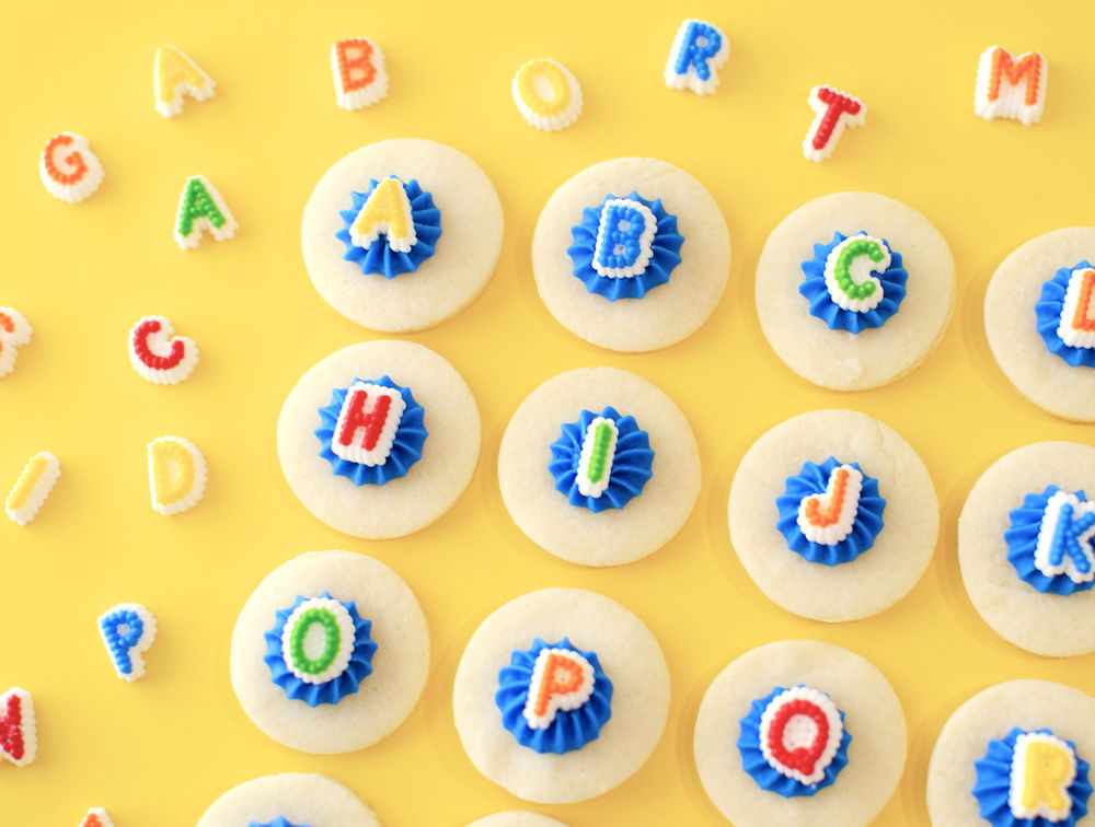 Easy Alphabet Sugar Cookies