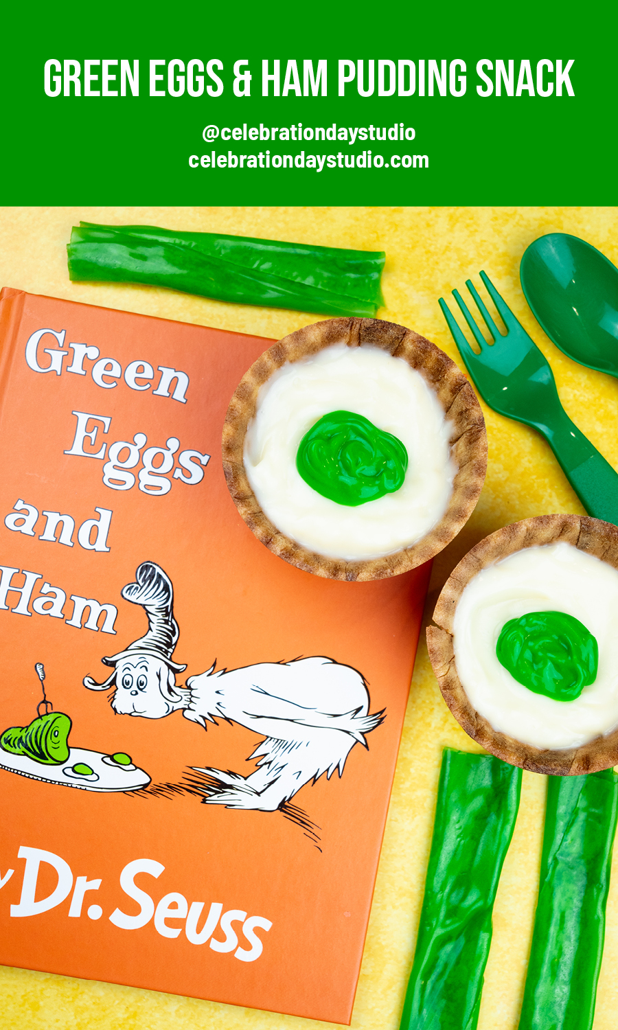 Dr. Seuss Green Eggs and Ham Pudding Snack