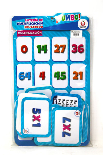 lotería jumbo de multiplicación (tablas de multiplicar) | Educatodo Colima