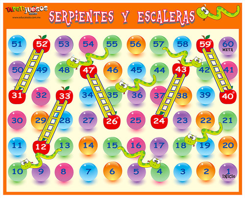 Tapetijuego serpientes y escaleras (4m x 2m) | Educatodo Colima