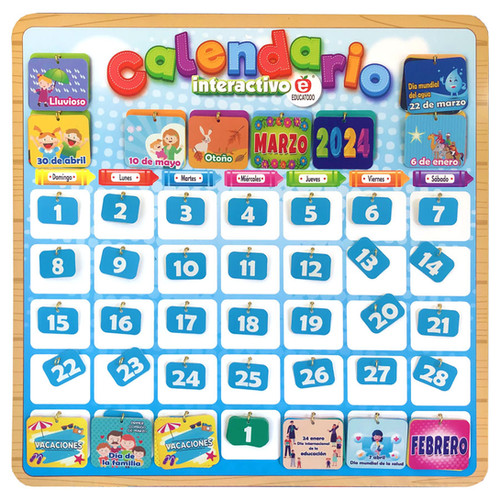 Calendario interactivo grupal | Educatodo Colima