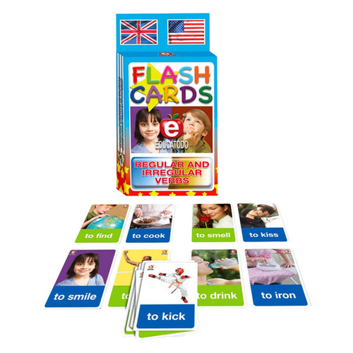 Flash cards regular and irregular verbs | Educatodo Colima