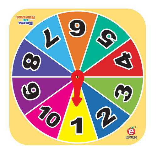 Ruleta numérica (30cm x 30cm) | Educatodo Colima