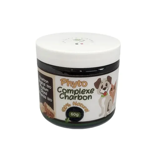 Charbon et Psyllium chat et chien – Confort digestif naturel | Tilou Nature