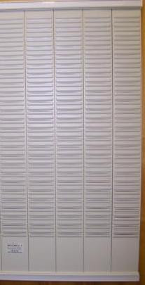 4530BG- #4 size T-card rack, 150 card capacity | T Card Supplies