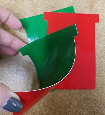 2 color-#3 SIZE PLASTIC T-CARDS, 10 PACK | T Card Supplies