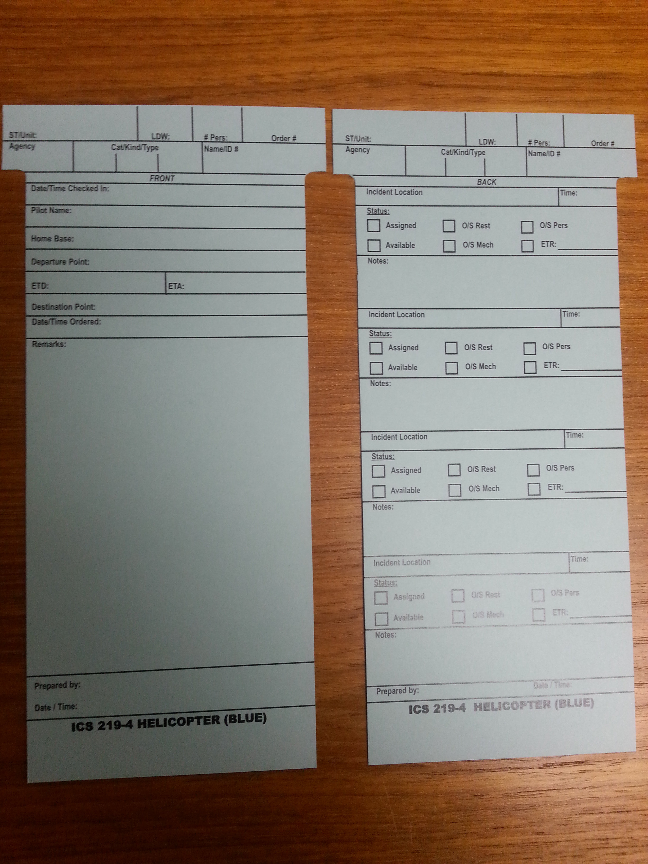 INCIDENT COMMAND T-CARDS-SET | t-cardsystems.com