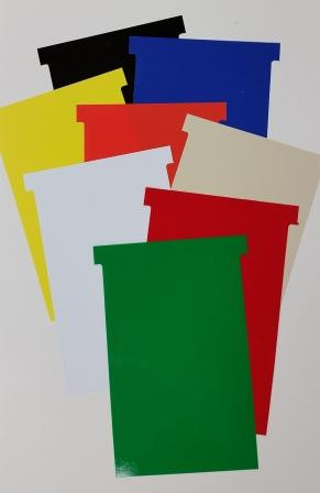 #4 SIZE PLASTIC T-CARDS, 10 PACK (choose color) | T Card Supplies