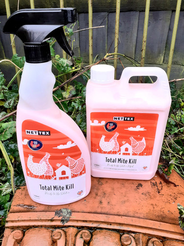 Nettex's Total Mite Kill RTU spray and 2 litre refill | Clare Taylor