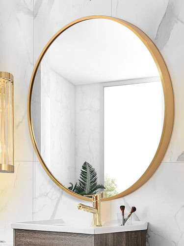 40" Round Golden Mirror | New Jamil Ltd