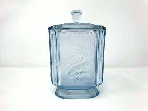 Sowerby Blue Pandora's Box | Anna's Art Deco