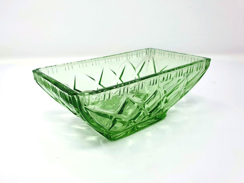 Sowerby Green Rectangular Dish | Anna's Art Deco