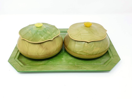 Green Dressing Table Set | Anna's Art Deco