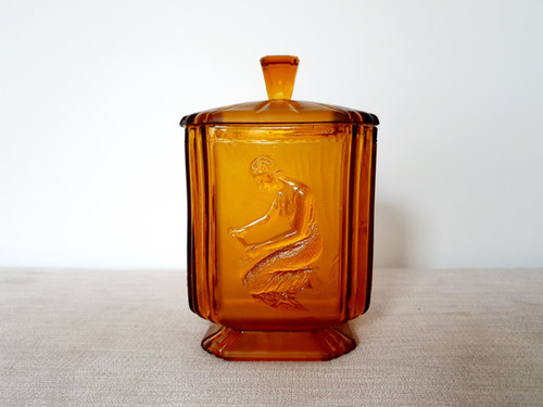 Sowerby Amber Pandora's Box | Anna's Art Deco