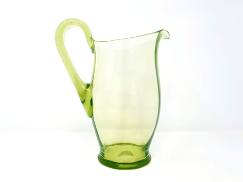 Uranium Glass Pitcher | Anna's Art Deco