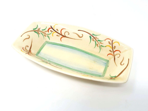 Clarice Cliff Foliate Rectangular Dish | Anna's Art Deco