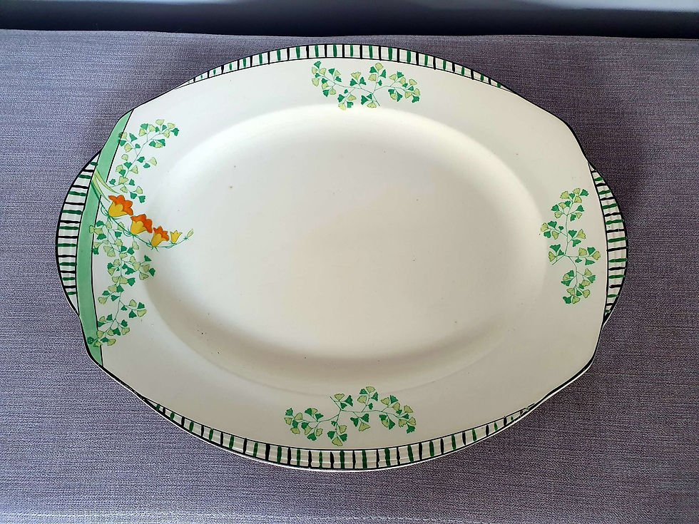 Burleigh Ware Oval Plate | Anna's Art Deco