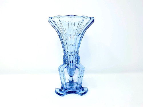 Rosice Blue Rocket Vase | Anna's Art Deco