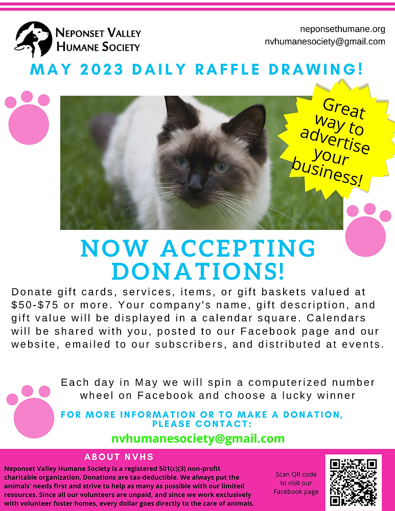 Seeking Donations for 2023 May Daily Raffle
