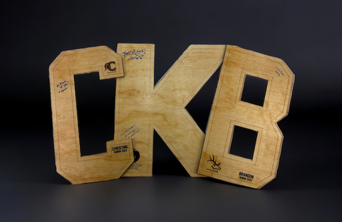 18" Birch Plywood Autograph Board/Letter | Romika Designs