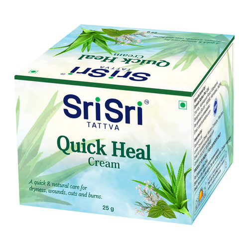 Quick Heal Cream - for Dryness, Wounds, Cuts & Burns | Sri Sri Tattva SG