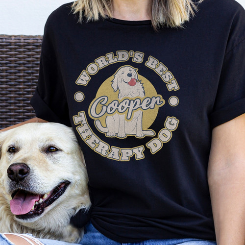 World's Best Therapy Dog T-Shirt | CalmandBlue