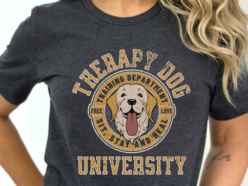Therapy Dog Training T-Shirt | Therapy Dog University | CalmandBlue