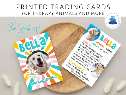 Therapy Dog Trading Cards | "The Starburst"" | CalmandBlue