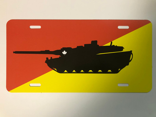 Armoured Leopard Tank License Plate | battlerattle