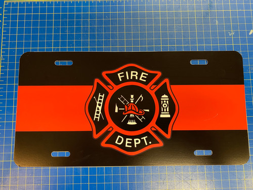 Fire Fighter License Plate | battlerattle