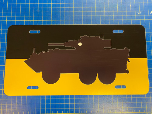 Cougar Windsor Flag License Plate | battlerattle