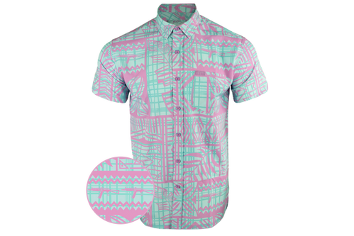 Retro Rifle Button Down Shirt High Tide | battlerattle