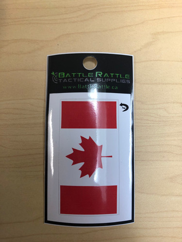 Canadian Flag Red Sticker | battlerattle