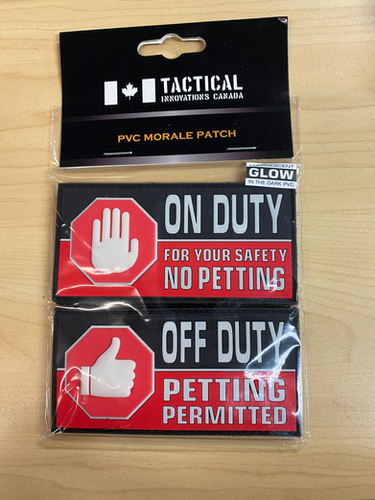 TIC On/Off Duty Patch glow in the dark set | battlerattle