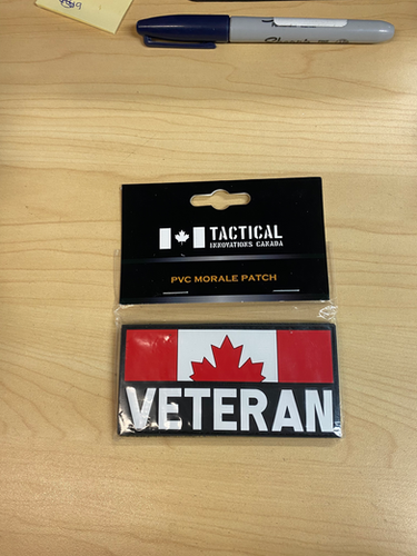 TIC Canadian Veteran Patch red and white | battlerattle
