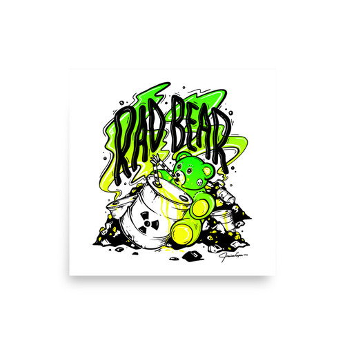 Fallout Inspired Design 'Rad Bear' - Poster | the-graphix-chick