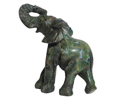 Verdite Elephant Sculpture | Tafika Arts