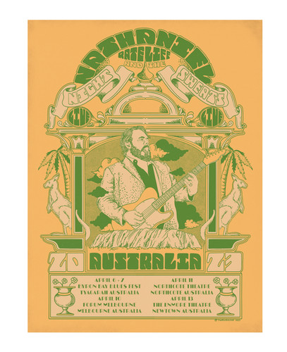 Nathaniel Rateliff 2023 Australian Tour Silkscreen Poster 1/20 ...