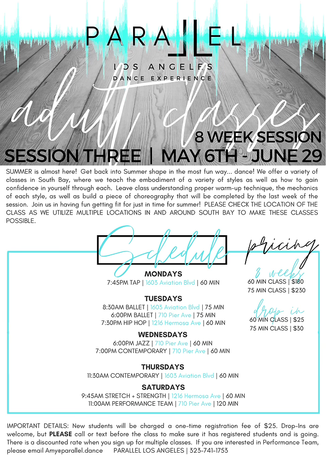 ADULT CLASSES | Launch Dance Center