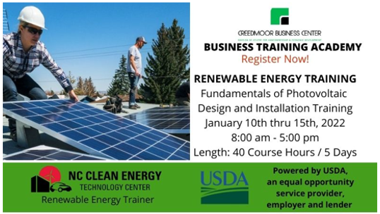 RENEWABLE ENERGY TRAINING - Fundamentals of Photovoltaic Design ...