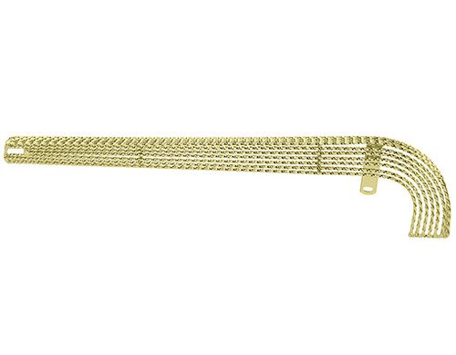 26 LOWRIDER LUCKY 7 TWISTED CHAIN GUARD GOLD | LowriderCustomsCycle