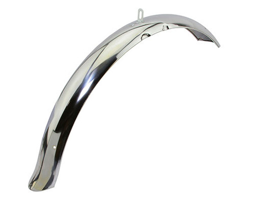 26 FLARED STANDARD FRONT BALLOON FENDER CHROME | LowriderCustomsCycle