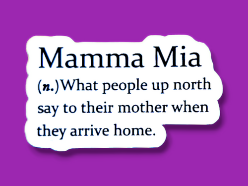 Mamma Mia Sticker | Crafty Little Fox