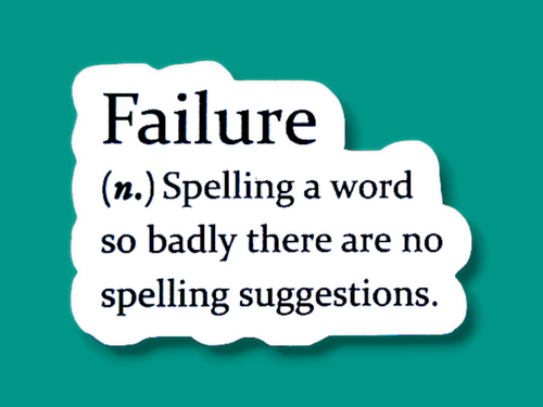 Failure Sticker | Crafty Little Fox