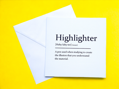 Highlighter Card | Crafty Little Fox