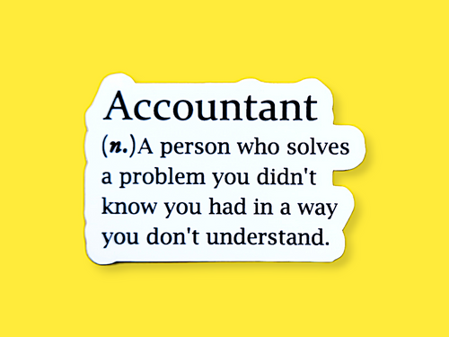 Accountant Sticker | Crafty Little Fox