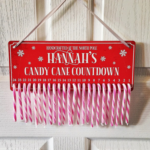 Candy cane advent calendar | Crafty Little Fox