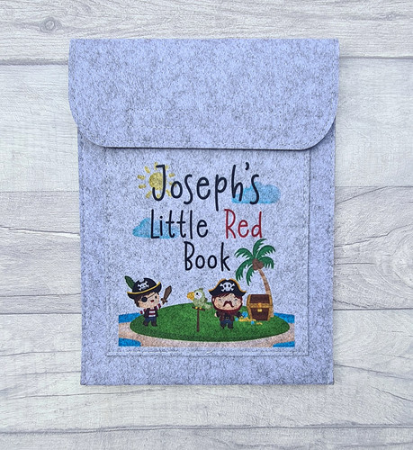 Pirate red book folder | Crafty Little Fox