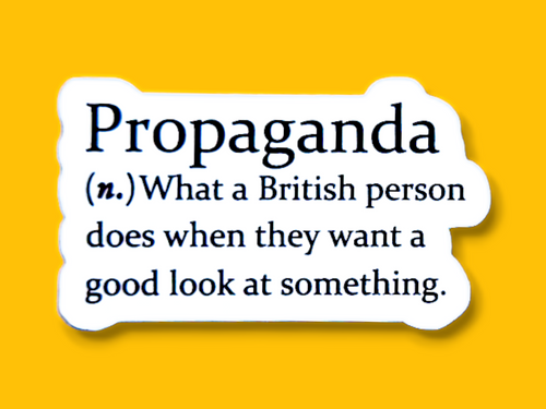 Propaganda Sticker | Crafty Little Fox
